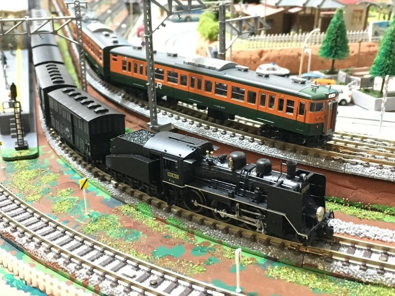 今日の鉄道ジオラマ淡海線、、高原のポニーC56形蒸気機関車と小海線仕様貨物、24系客車、、: OTSUKYONのスローライフ♪と鉄道日記☆彡